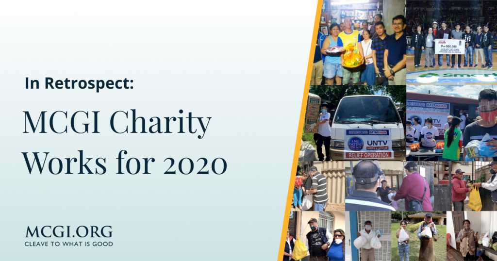 In Retrospect: MCGI Charity Works for 2020 - MCGI.org