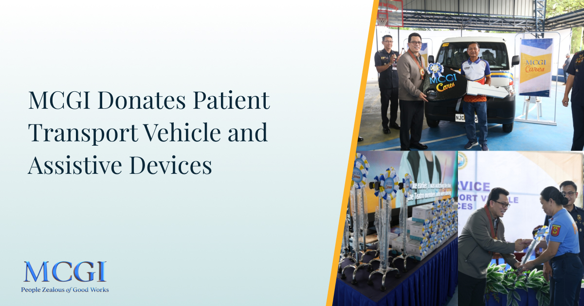 MCGI Donates Patient Transport Vehicle and Assistive Devices - MCGI.org